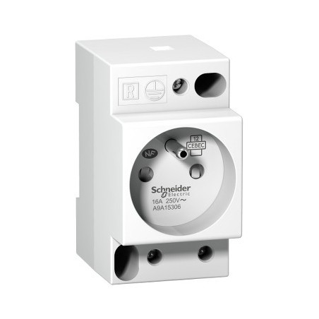 A9A15306 gniazdo modułowe na szynę DIN iPC 10/16A 250V Schneider